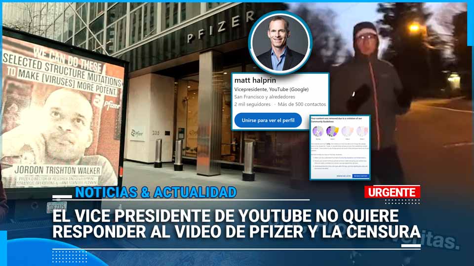 Matt Halprin, Vicepresidente de YouTube no responde a porque censuraron ...